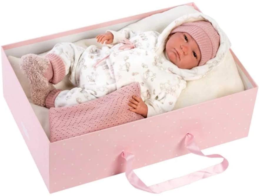 Llorens 18008 Llorens 18008 docka Reborn 42 cm rosa, beige - Reborn Docka